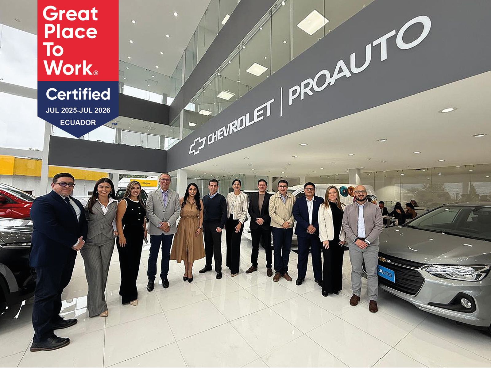 Corporación Proauto recibe la certificación Great Place to Work® y se posiciona como uno de los ...